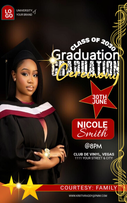 Black Graduation Ceremony Kindle/book Covers Template | PosterMyWall