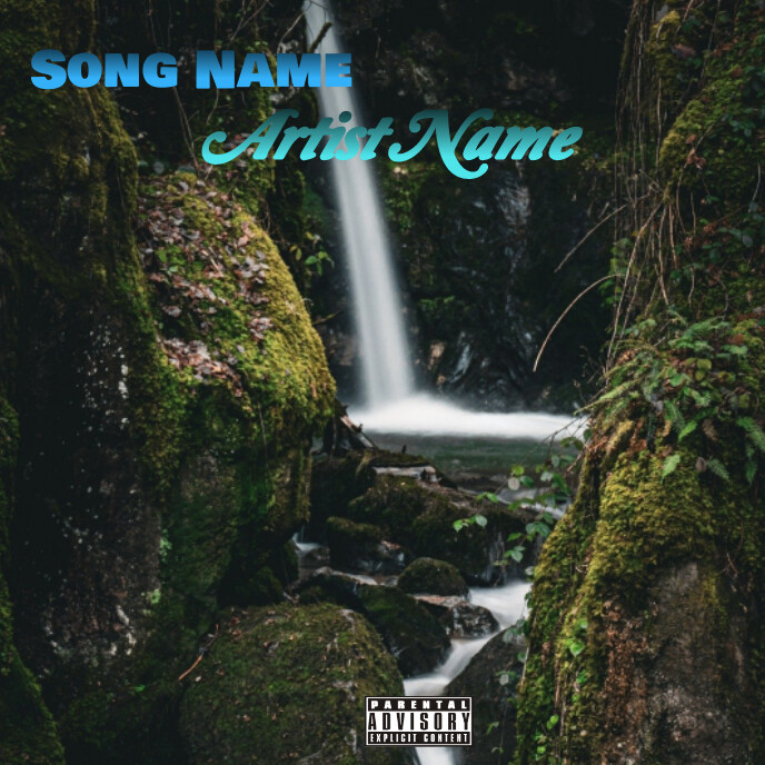 Black Green Album Cover Template | PosterMyWall