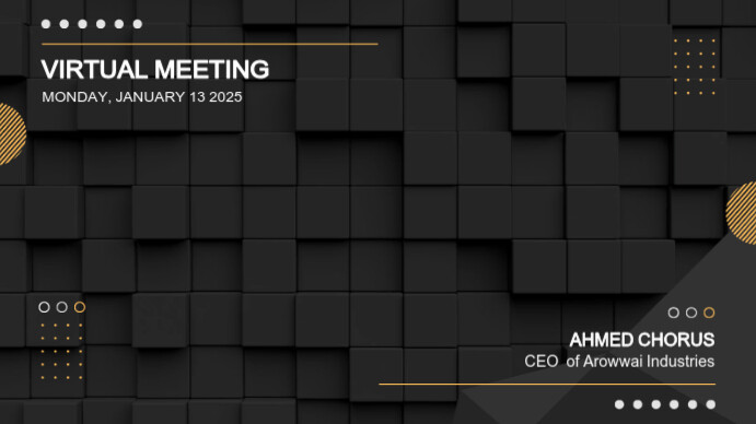 Black Grey Gradient Event Zoom Virtual Video Background Template ...