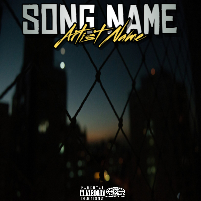 Black Grunge Album Cover Album Cover Template | PosterMyWall