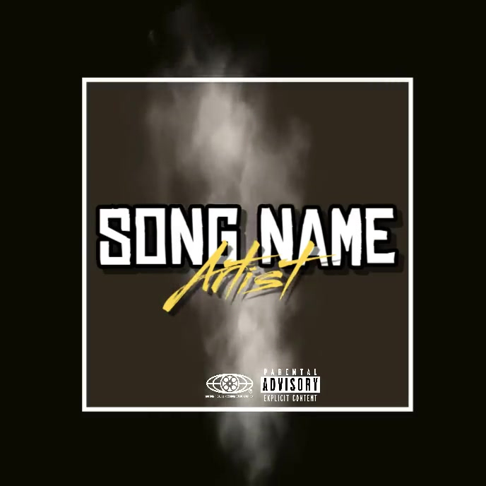 Black Grunge Cd Mixtape Cover Album Cover Template | PosterMyWall