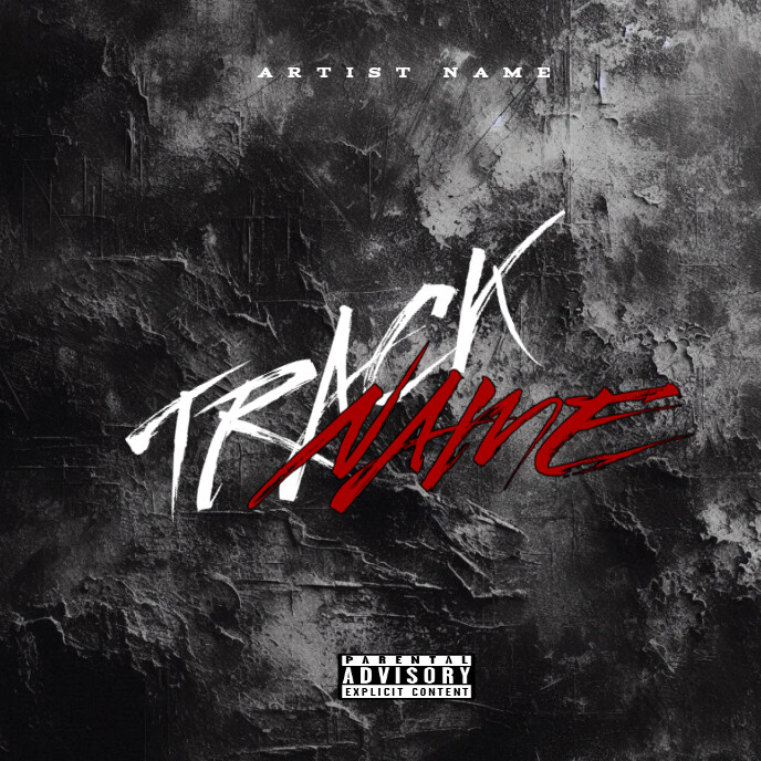 Black Grunge Mixtape Cover Album Cover Template | PosterMyWall