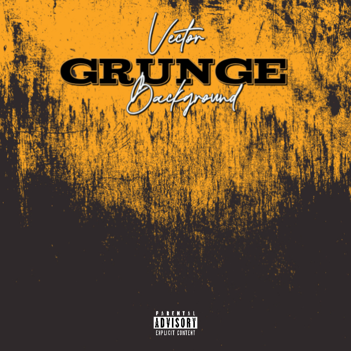 Black Grunge Mixtape Cover Album Cover Template | PosterMyWall