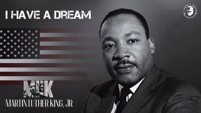 Black Grunge Mlk Day Youtube Thumbnail Template | PosterMyWall