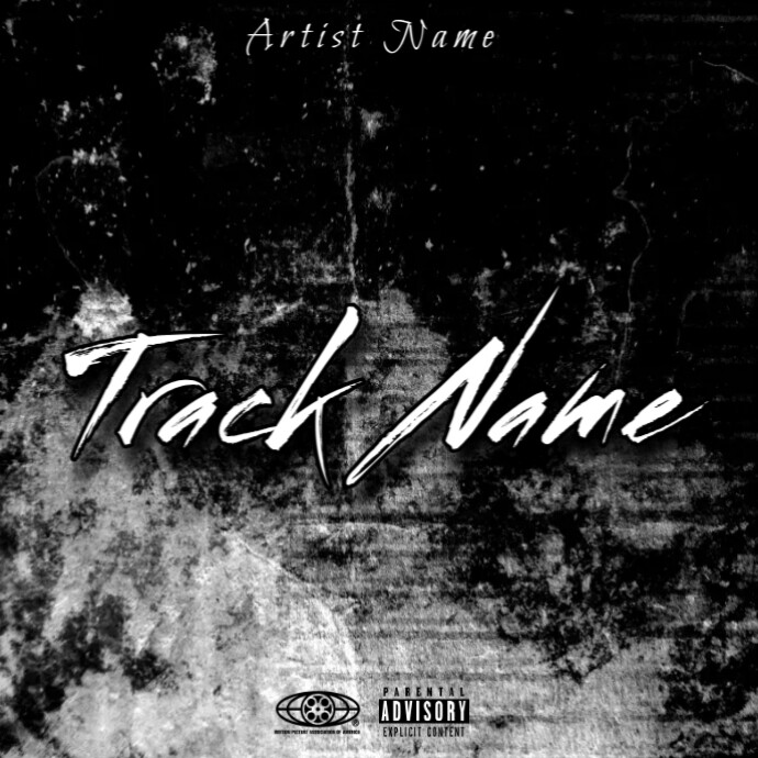 Copy of Black Grunge Track Album Cover Album Cover | PosterMyWall