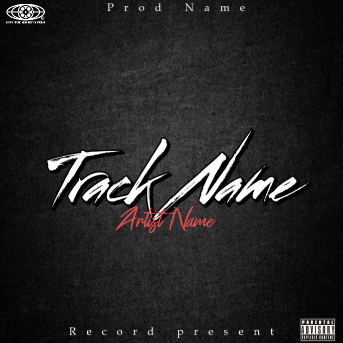 Black Grunge Track Mixtape Album Cover Template | PosterMyWall