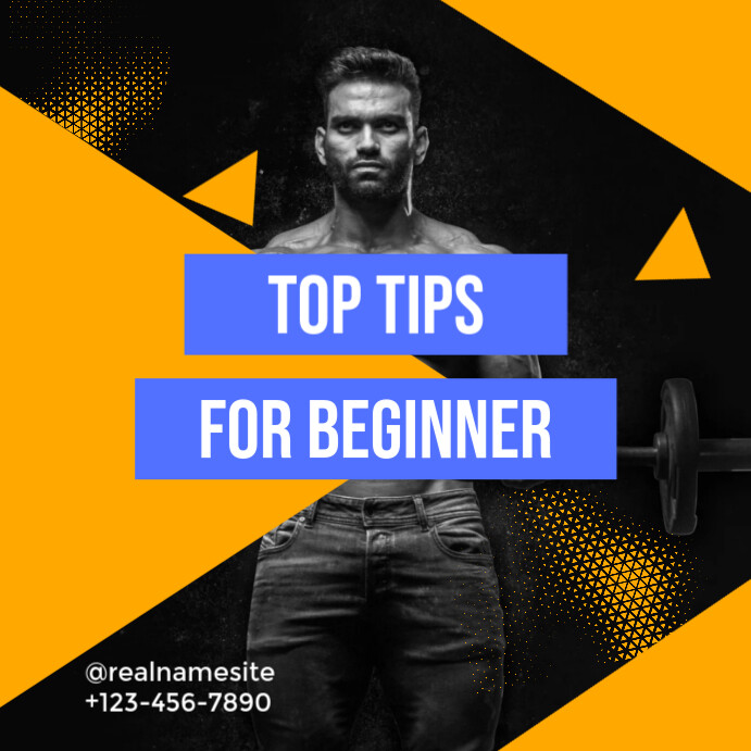 Plantilla de Black Grunge Trainer Gym Instagram Post | PosterMyWall