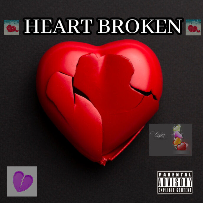 Modèle Black Heart Broken Album Cover | PosterMyWall