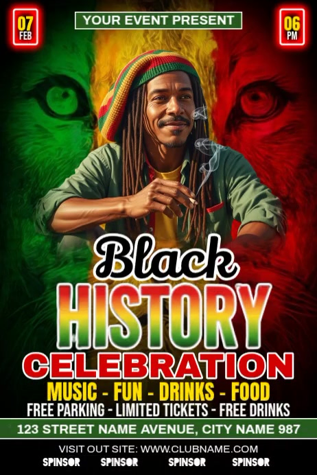 Black History Celebration Template | PosterMyWall