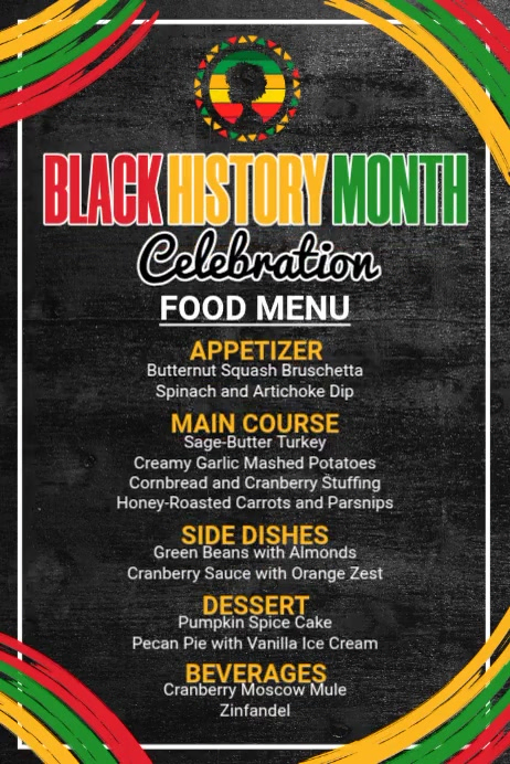 Black History Food Ads Template | PosterMyWall