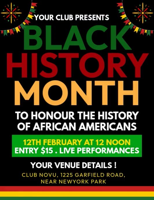 Black History Invitation Template | PosterMyWall