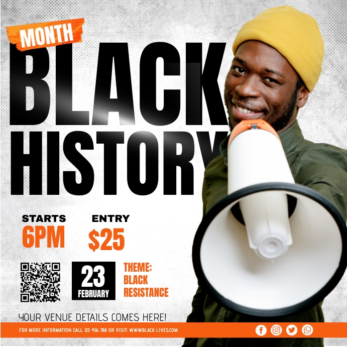 black history month, black lives matter Template | PosterMyWall