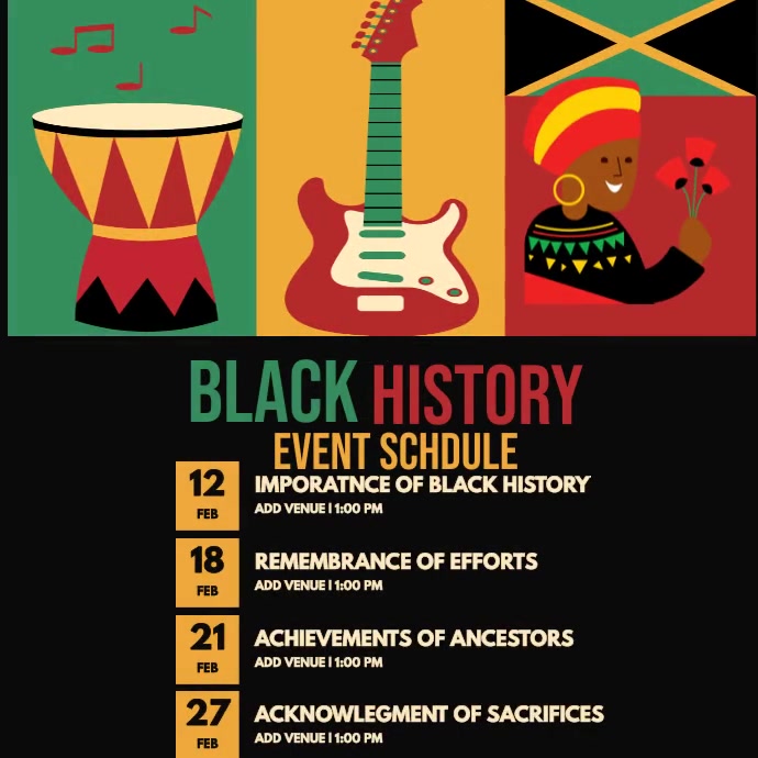 Plantilla de black history month, | PosterMyWall