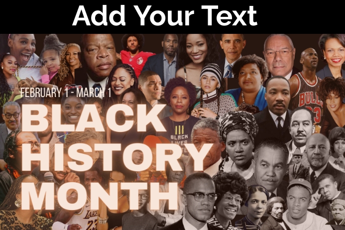 Black History Month & MLK day template design | PosterMyWall