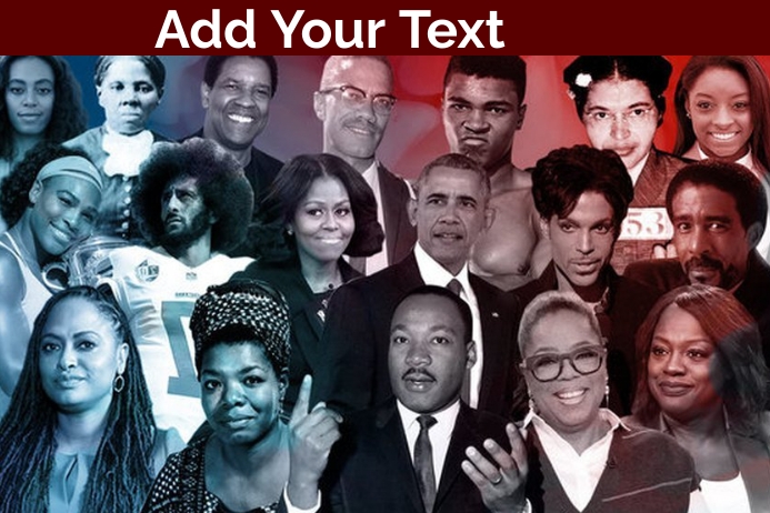 Black History Month & MLK day template design | PosterMyWall