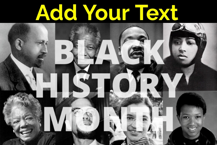 Black History Month & MLK day template design | PosterMyWall