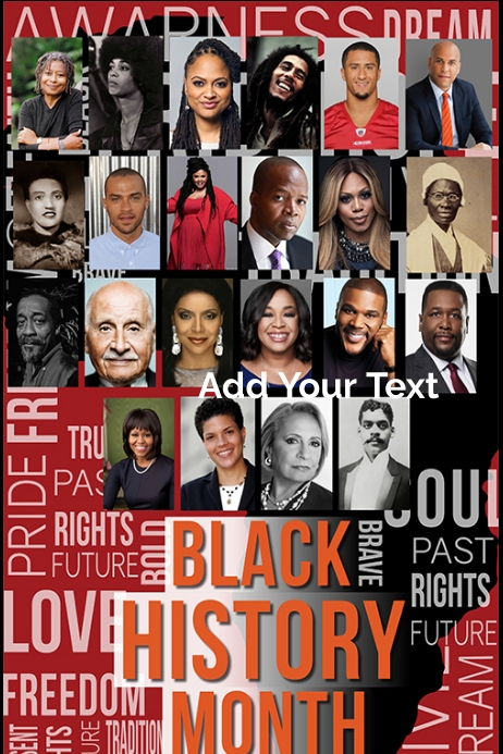 Black History Month & MLK day template design | PosterMyWall