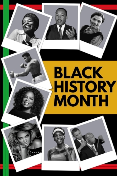 Black History Month & MLK day template design | PosterMyWall