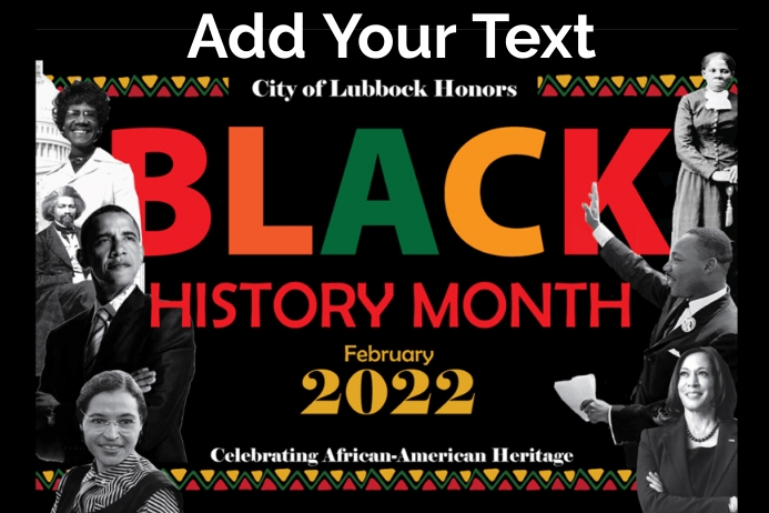 Black History Month & MLK day template design | PosterMyWall