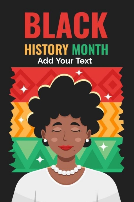El Mes de La Historia Negra Y el Folleto de Diseño de La Plantilla Del ...