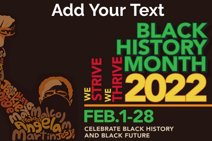 Black History Month & MLK day template design | PosterMyWall
