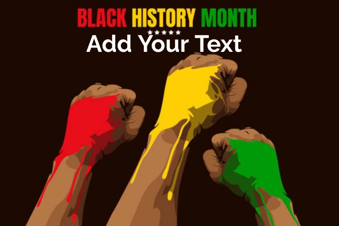 Black History Month & MLK day template design | PosterMyWall