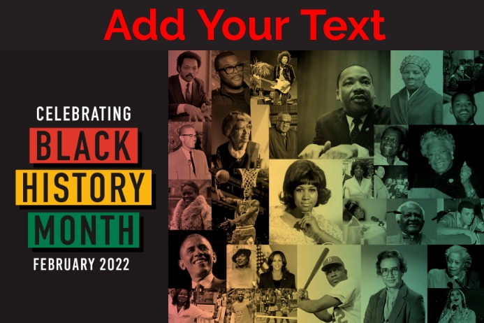 Black History Month & MLK day template design | PosterMyWall