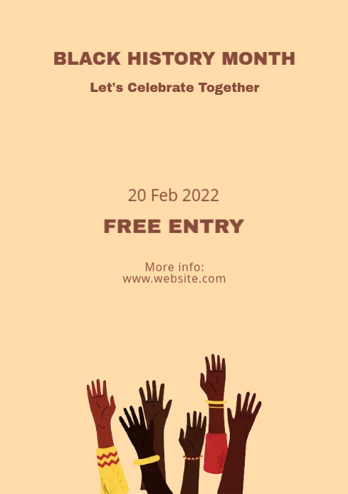 Black History Month A4 Template | PosterMyWall