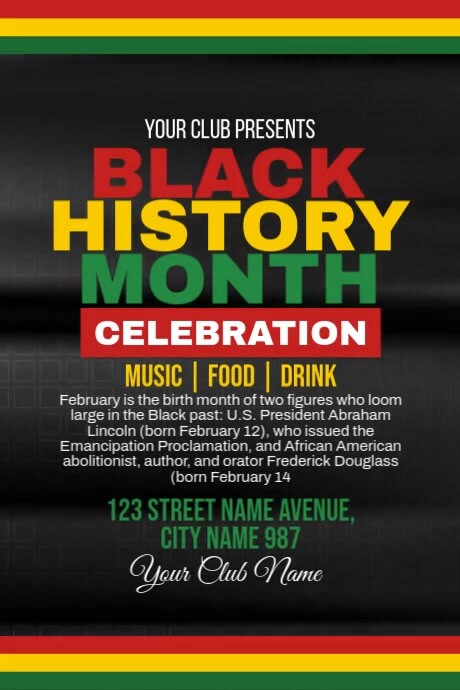Black History Month Ads Template | PosterMyWall