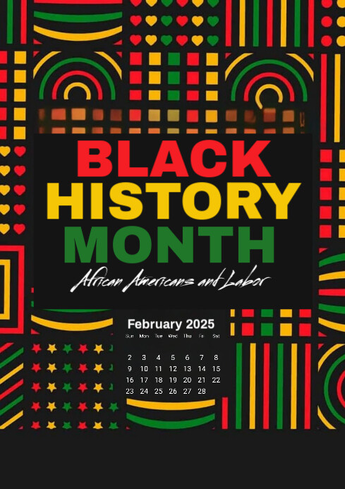 Copy of Black history month calendar template | PosterMyWall