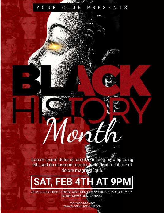 Black History Month Celeberation Flyer Template | PosterMyWall