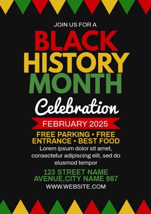 Black History Month Celebration Ads Template | PosterMyWall