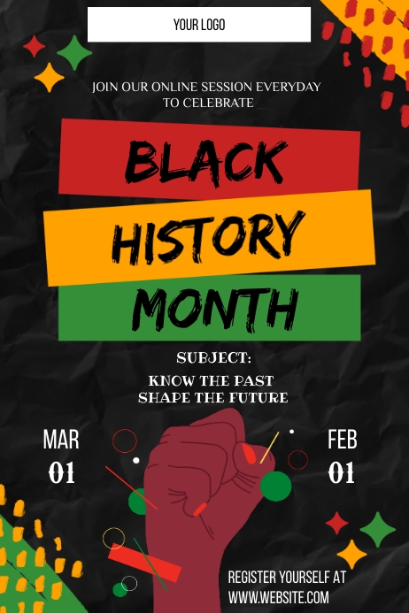 Black History Month Template | PosterMyWall