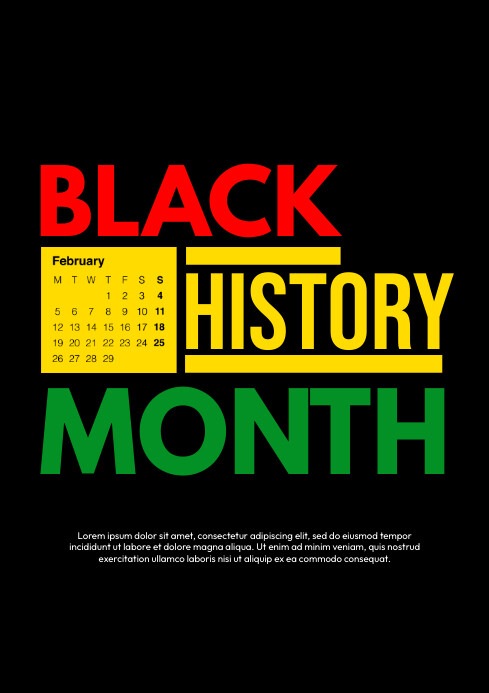 black history month Template | PosterMyWall