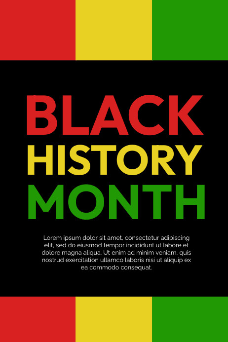 Modèle black history month | PosterMyWall