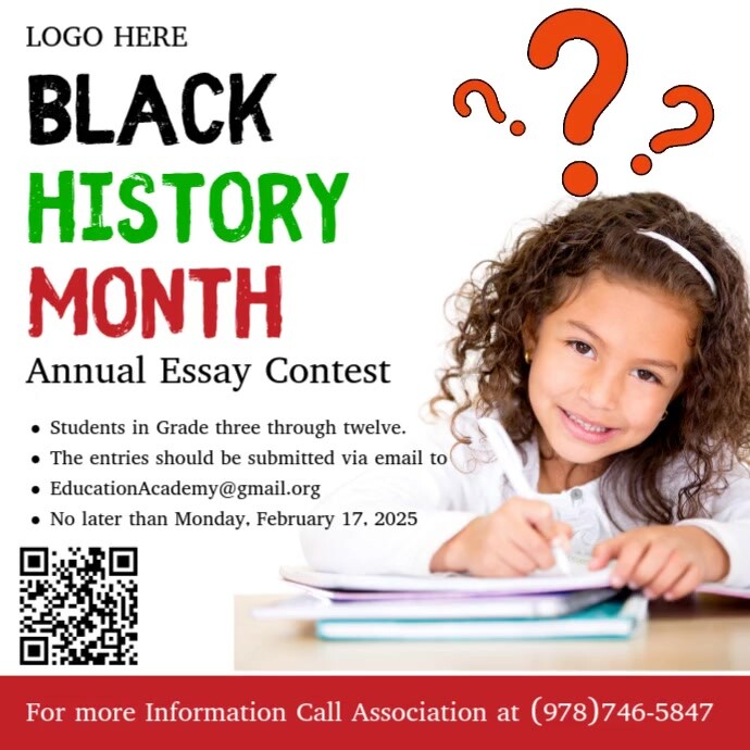 Copy of Black History Month Essay | PosterMyWall