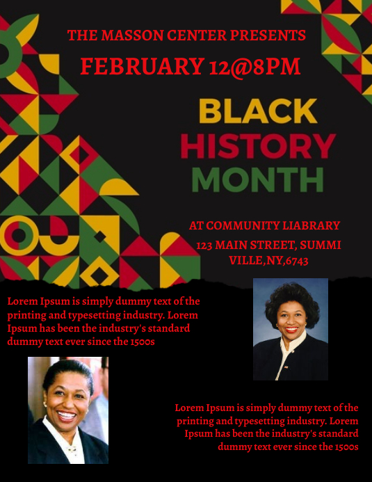 BLACK HISTORY MONTH FLYER Template | PosterMyWall