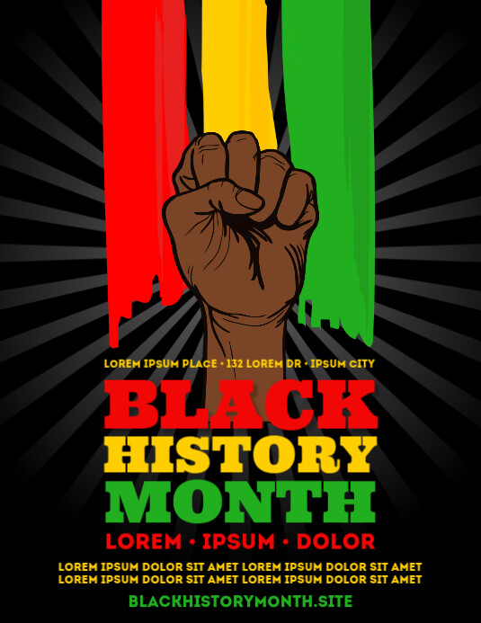 BLACK HISTORY MONTH FLYER Template | PosterMyWall