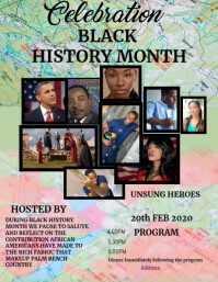 BLACK HISTORY MONTH FLYER DESIGN Template | PosterMyWall