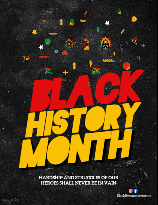 black history month FLYER TEMPLATE | PosterMyWall