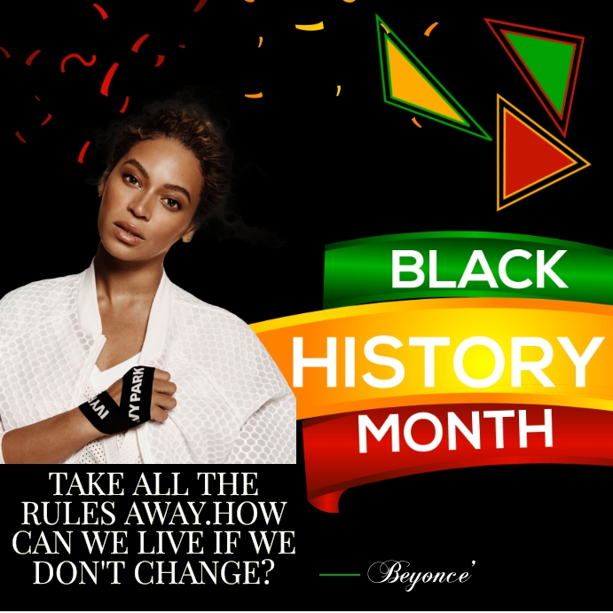 Modèle Le Mois de L'histoire Des Noirs Salutation Affiche | PosterMyWall