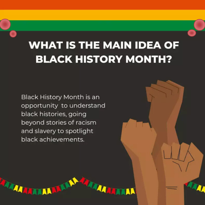 Black history month Instagram post Template | PosterMyWall