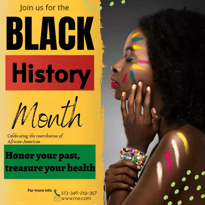 Black history month Instagram post Template | PosterMyWall