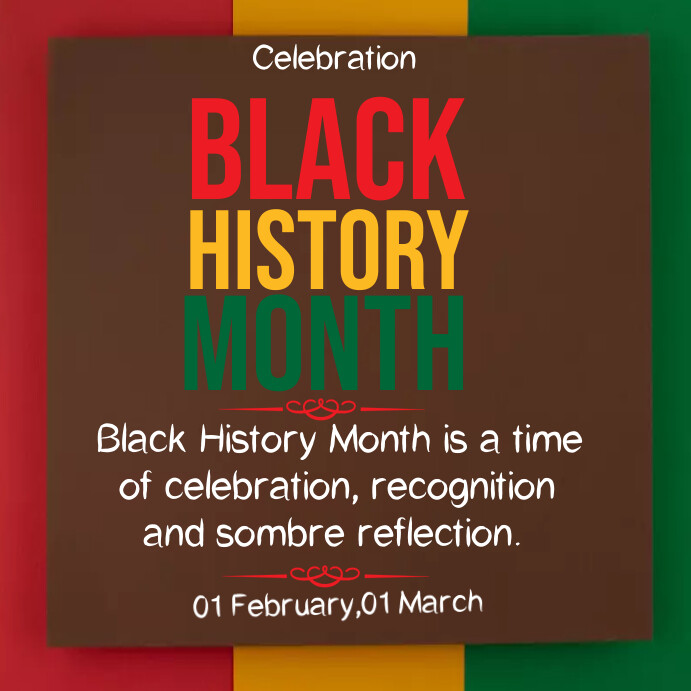 Black history month Instagram post Template | PosterMyWall