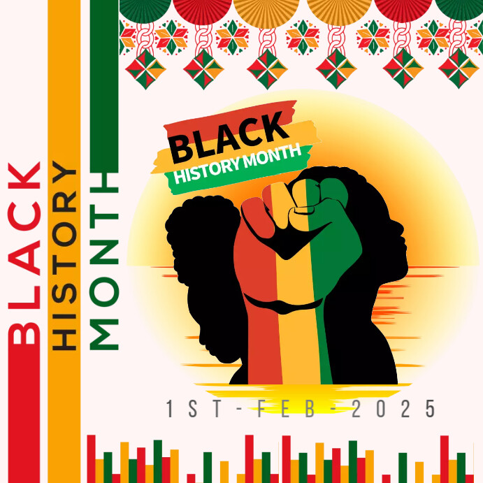 Black history month Instagram post flyer Template | PosterMyWall