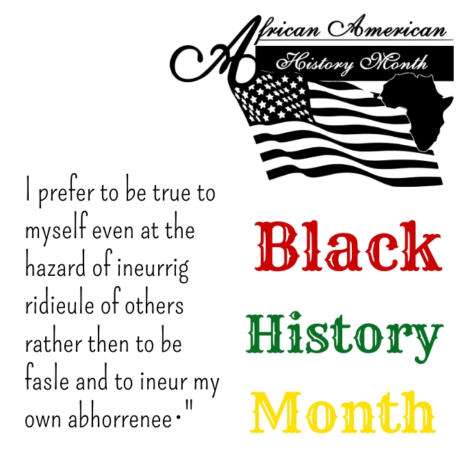 Black History Month Instagram Post. Template | PosterMyWall