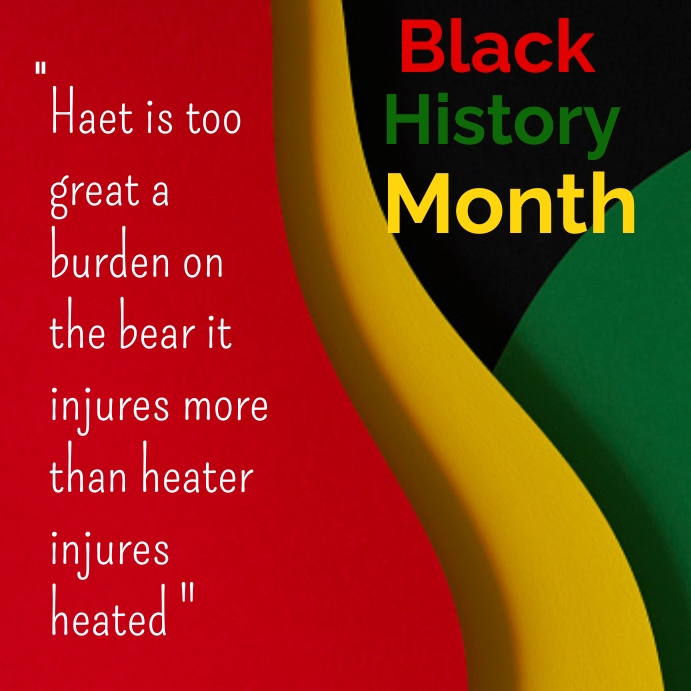 Modèle Black History Month Instagram Post. | PosterMyWall