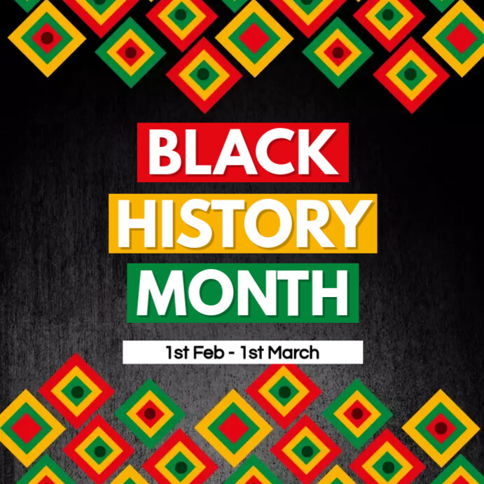 Black History Month Instagram Post. Template | PosterMyWall