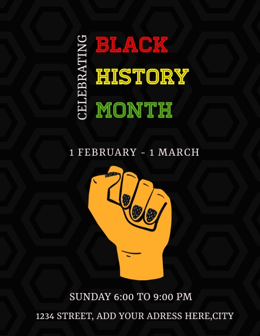 black history month invitation Template | PosterMyWall