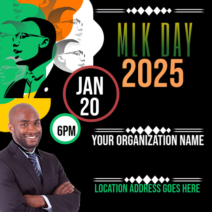 Black History Month Mlk Day Instagram Post Template | PosterMyWall